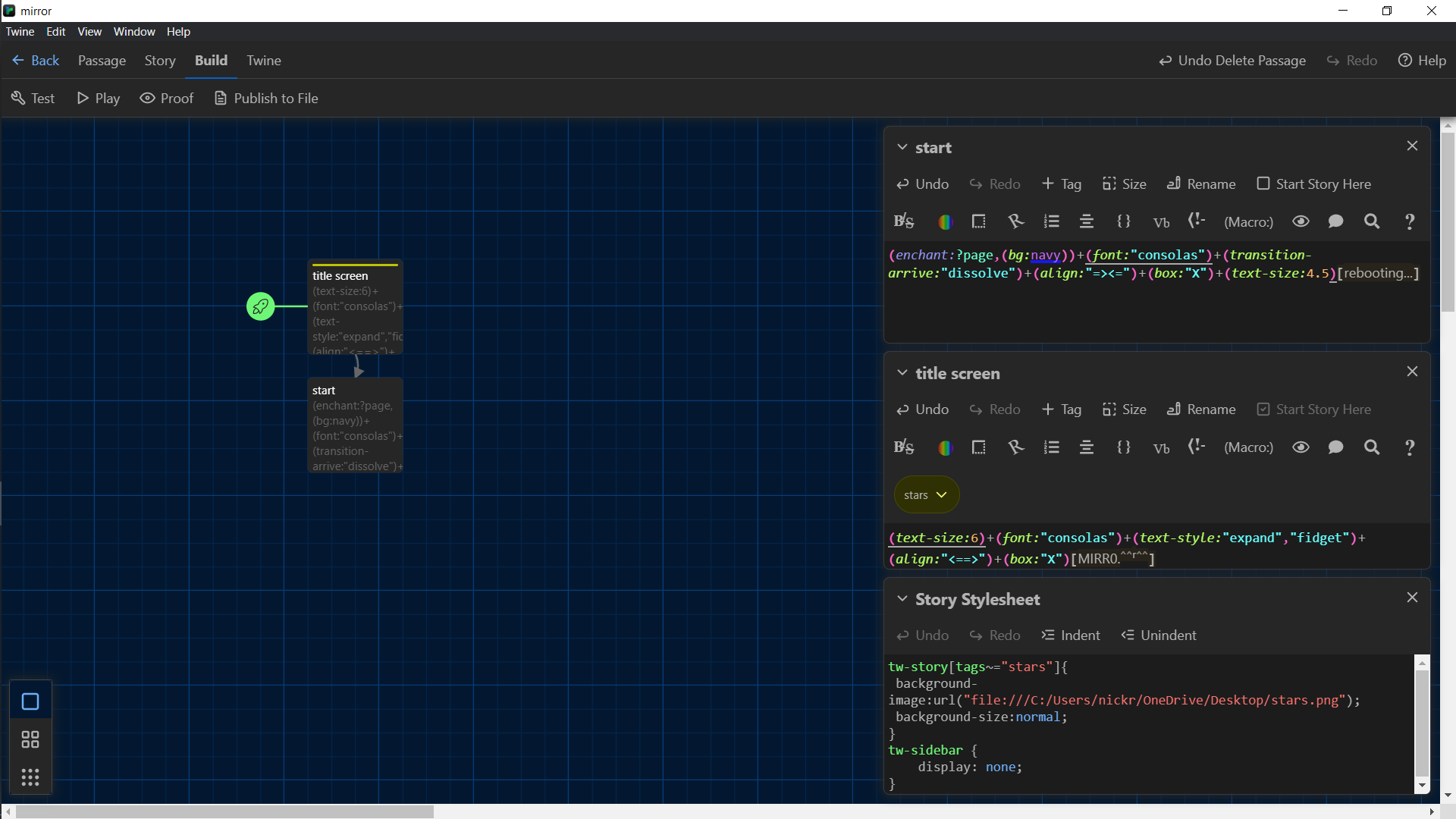 Twine – Interactive Storytelling Summer 2022